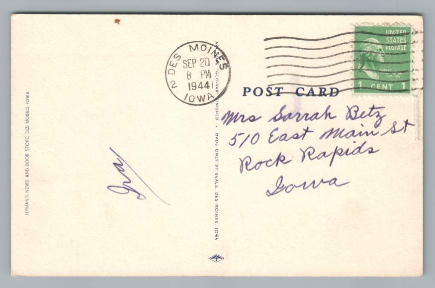 Birdland Swimming Pool DES MOINES Iowa Vintage Linen Postcard 1944 | eBay