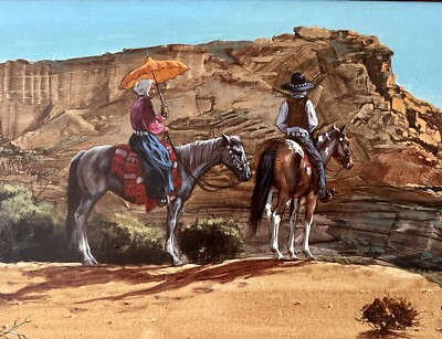 Ron Raymer “Navajo Shepherds” Original Acrylic Painting Signed and ...