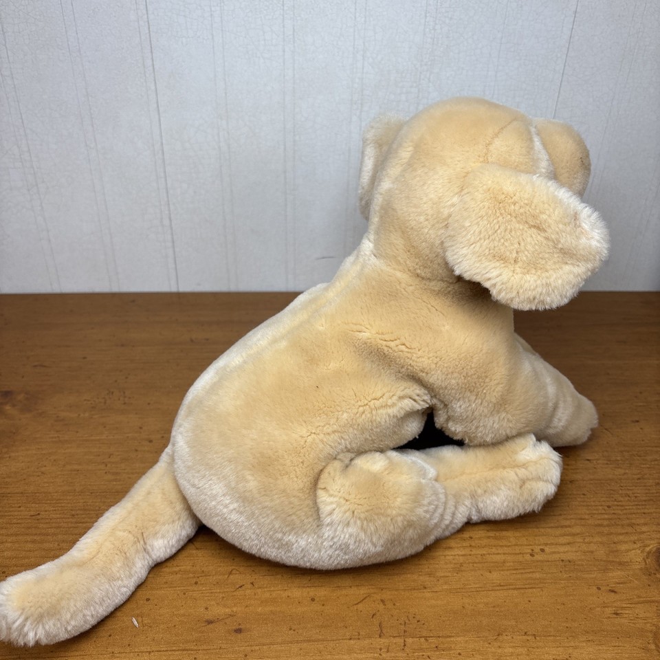 ANIMAL ALLEY Yellow Lab Puppy Dog 15” Plush Golden Retriever Laying ...