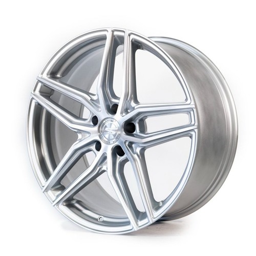 19x8.5 Select Shadow 5x112 35 Silver Brushed Wheels Rims Set(4) 66.6 ...