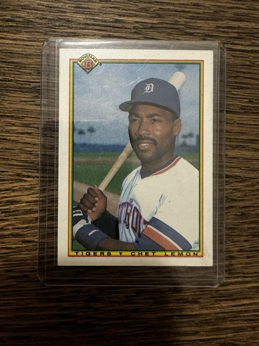 1990 Bowman Tiffany - Chet Lemon #354 Detroit Tigers | eBay