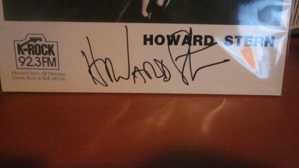 HOWARD STERN AUTOGRAPHED 8X10 K-ROCK NY PROMO (EX+CONDITION) BA BA | eBay
