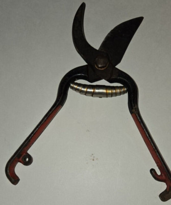 Vintage Hand Pruner Pruning Garden Shears Steel Wire Cutter Spring | eBay