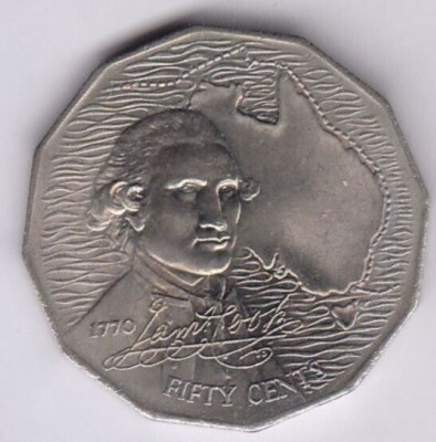 Australian 1970 CAPTAIN COOK FIFTY CENTS coin Uncirculated | eBay