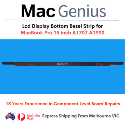 Apple MacBook Pro 15 inch A1707 A1990 LCD Bottom Bezel Strip 2016 2017 ...