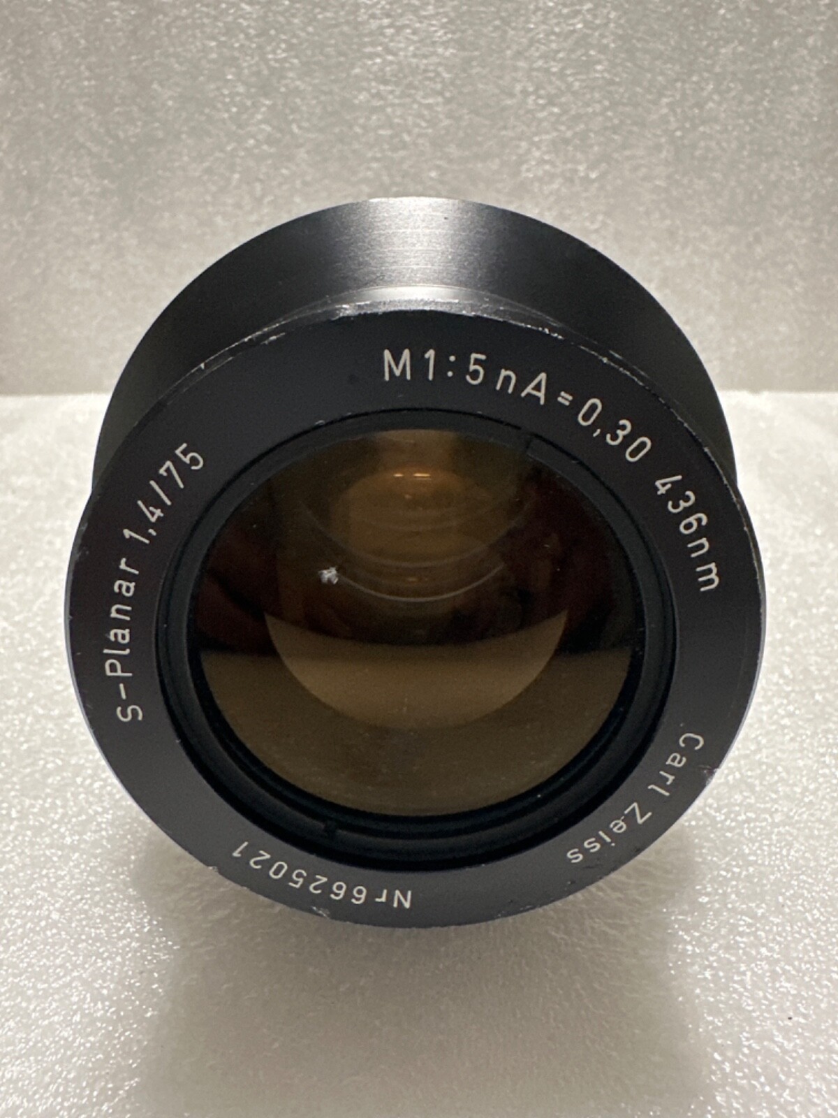 CARL ZEISS S-PLANAR PHOTOLITHOGRAPHY STEPPER LENS 1,4/75 M1:5 NA=0,30 ...