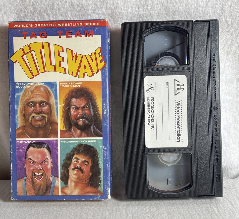 Tag Team Title Wave: The Missing Matches (VHS, 1990) Hulk Hogan Macho ...
