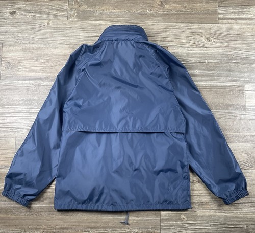 Woolrich Rain Jacket Vintage Blue Coat Hide Away hood parker anorak | eBay