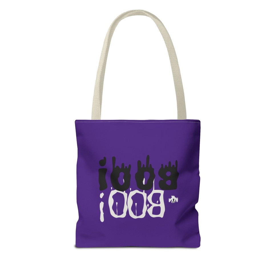 Spooky Halloween Tote Bag with Ghosts and Ghouls, Vegan Tote, Eco ...