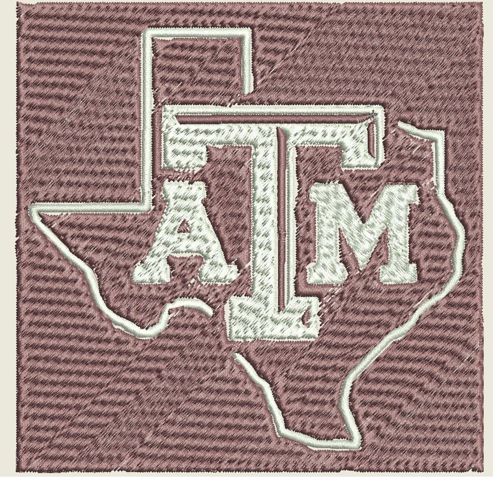 Texas A&M TAM Aggies Machine Embroidery Team Logos - CD/USB - 11 ...