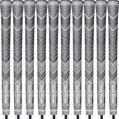 Golf Pride MCC Plus4 Gray Jumbo Grip - Set of 10 - #1 Hybrid Grip w ...