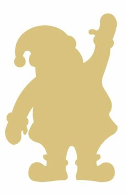MDF Wooden Santa Claus Shape Cutout Laser Cut Wood Craft Christmas ...