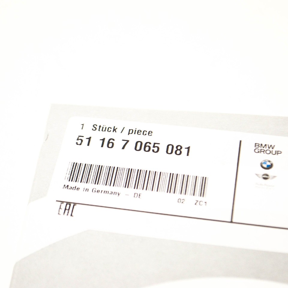 NEW BMW 5 E60 FRONT LEFT DOOR HEATED MIRROR GLASS 51167065081 ORIGINAL ...