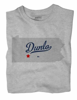 Dunlo Pennsylvania PA T-Shirt MAP | eBay