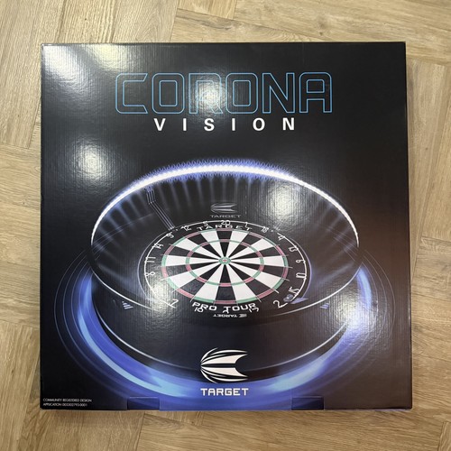 Target Darts Corona Vision Dartboard Lighting System Black Frame White ...