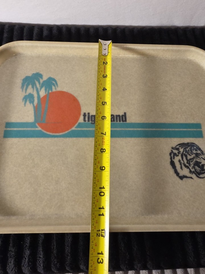 Vtg Tigerland Tray Fiberglass Cafeteria Bar Food Louisiana LSU 1992 ...