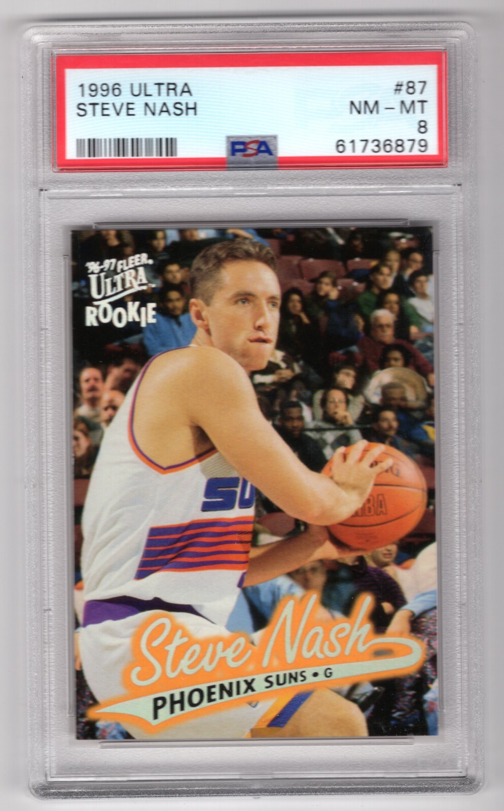Steve Nash 1996-97 Fleer Ultra #87 RC PSA 8 Rookie Card Phoenix Suns | eBay