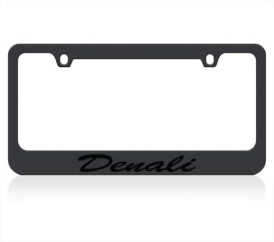 GMC Denali 2019- Current Black License Plate Frame | eBay