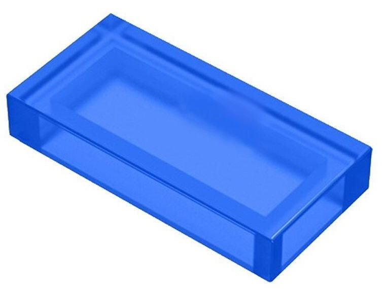 ☀️Lego 1x2 Trans-Dark Blue Tiles x100 Building Ice Piece Bulk Lot Legos ...