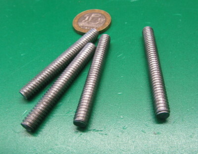 Aluminum 6061 T6 Threaded Studs, RH, 1/4"-20 x 2.0" Long, Pkg of 20 pcs ...