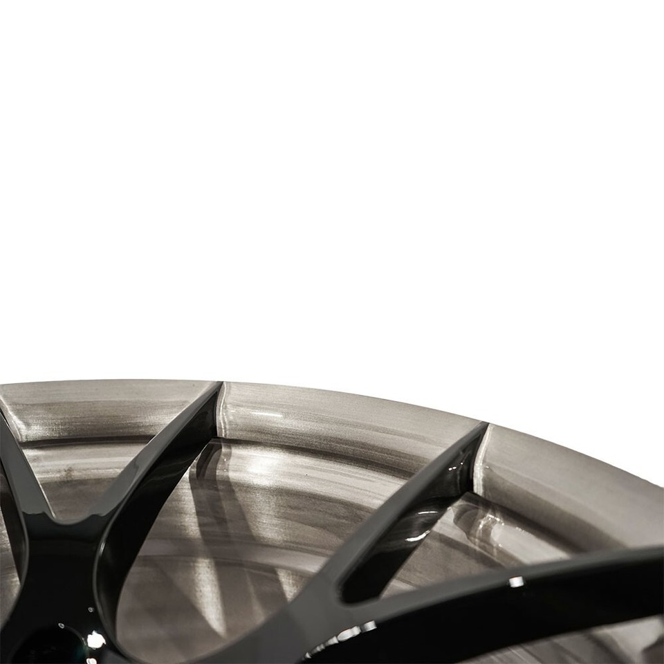 19'' Project 6GR Ten Spoke Wheels Titanium / Gloss Black Wheels Shelby ...