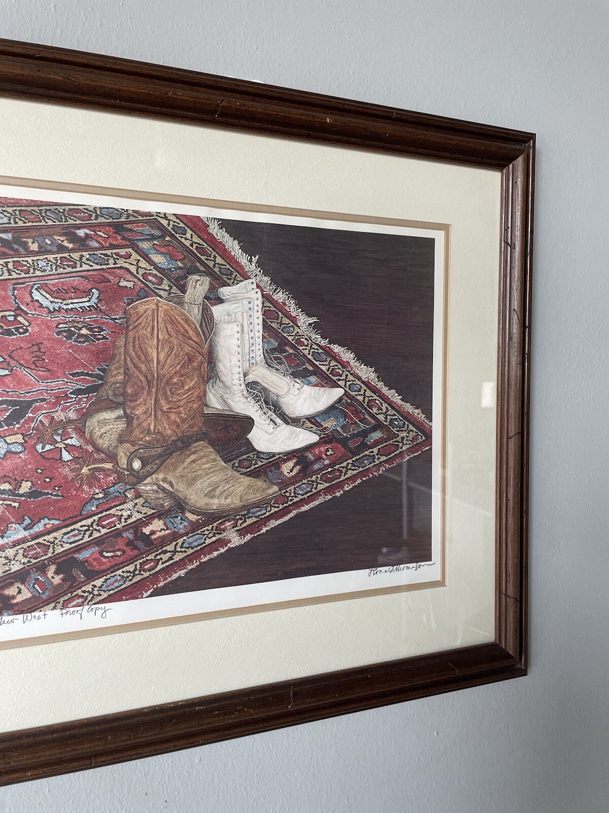 Ronald Thomason “The New West” Texas Artist Signed Framed Proof Print ...