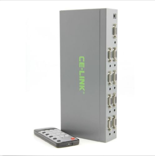 New 4x4 VGA Matrix Video Switch Splitter with Audio with / IR Remote HD ...