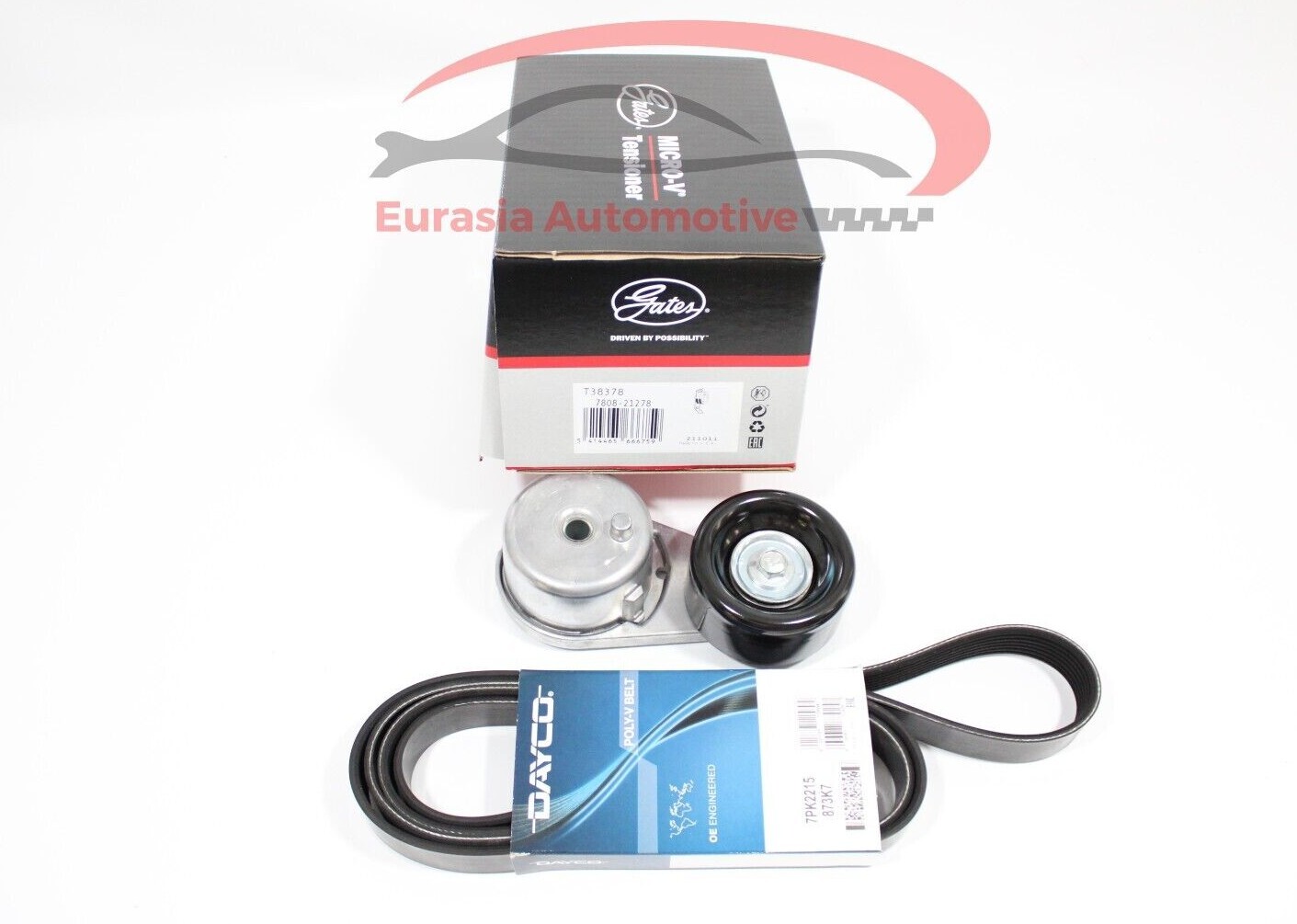 Gates Belt and Tensioner 11955EA20B 7PK2215 For Nissan NV2500 4.0L 2012 ...