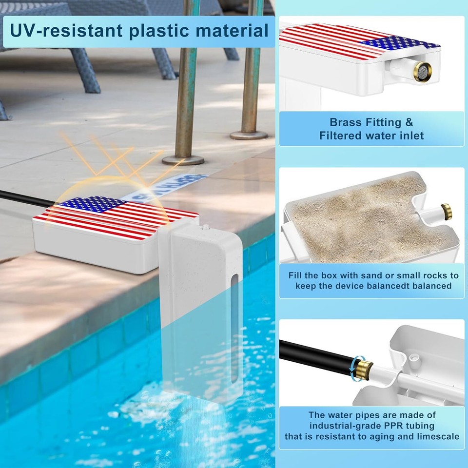 Pool Water Leveler Auto Fill, Automatic Pool Filler for Inground Pools ...