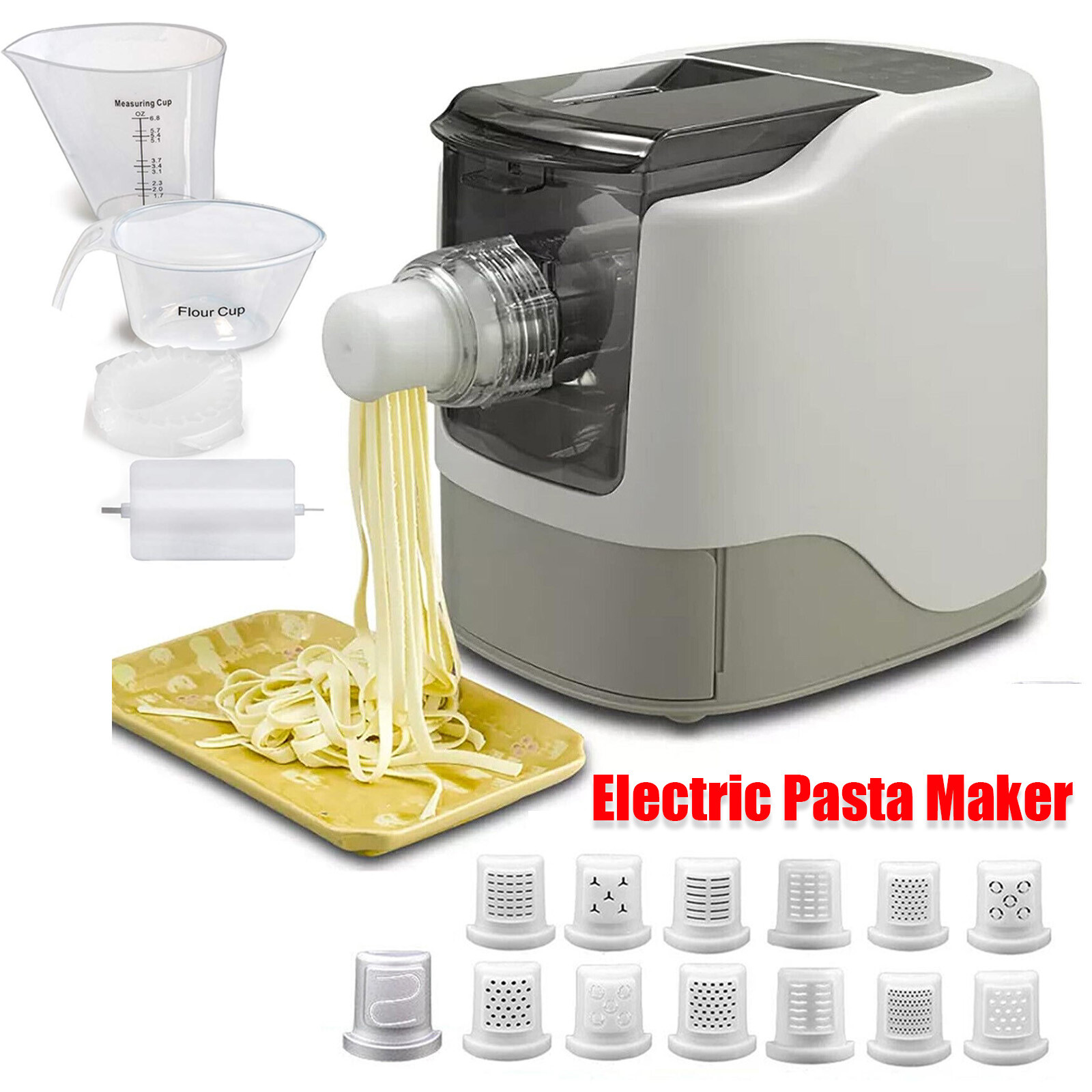 Electric Pasta Maker Machine Automatic Noodle Maker 13 Noodle Shape ...