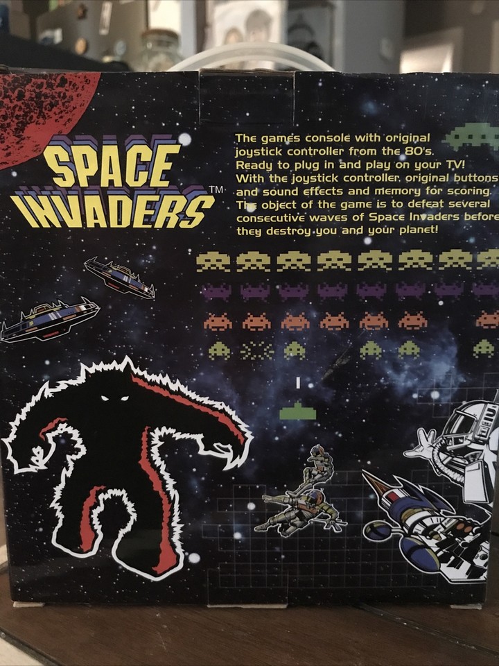 Space Invaders Atari Plug & Play MSi Entertainment TV Arcade Gaming ...