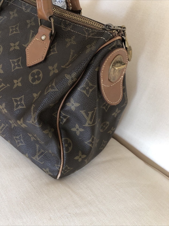 Rare Vintage Louis Vuitton French Co Mono Purse Satchel Speedy 30 With ...