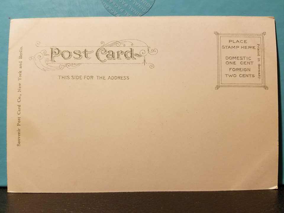 RARE UNDIVIDED Vintage RED LETTER Postcard 13401 Carnegie Library ...