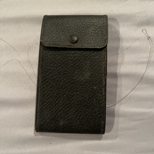 Vintage Leather Fly Fishing Pouch Carrying Case Cooper Fly Envelope W ...