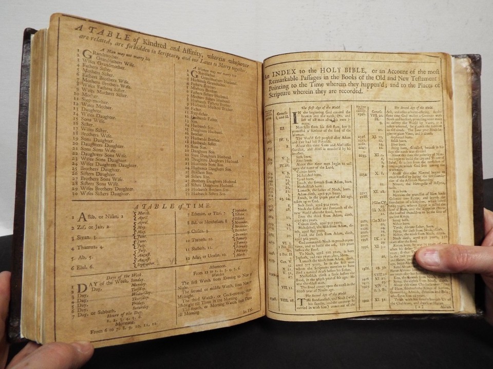 1726 Gilbert Tennent's Bible - Great Awakening -Princeton University-co ...