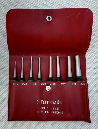 Vintage Starrett No. S565 Drive Pin Punch Set | eBay