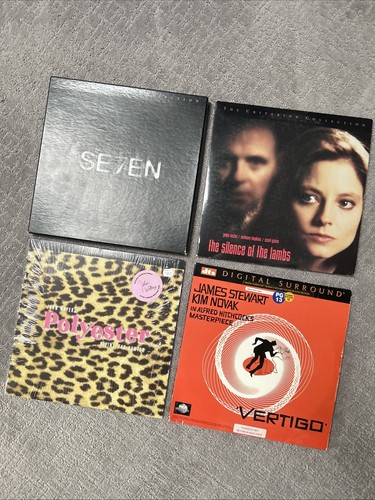 Laserdisc Lot 4 Films DTS and Criterion Mix Se7en Vertigo Polyester ...