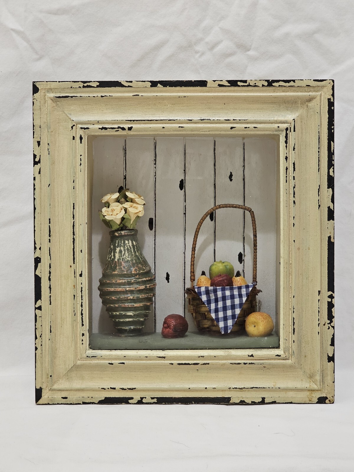 Rustic Country Farmhouse Wall Hanging Shadow Box 10"W x 10"T | eBay