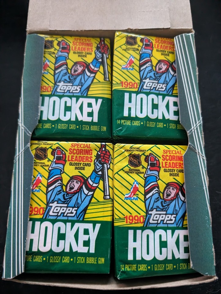 1990 Topps NHL Hockey Wax Packs, Gum Inside | eBay