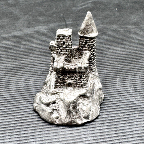 Perth Pewter Metal Fairy Tale Hillside Castle Diorama Miniature ...