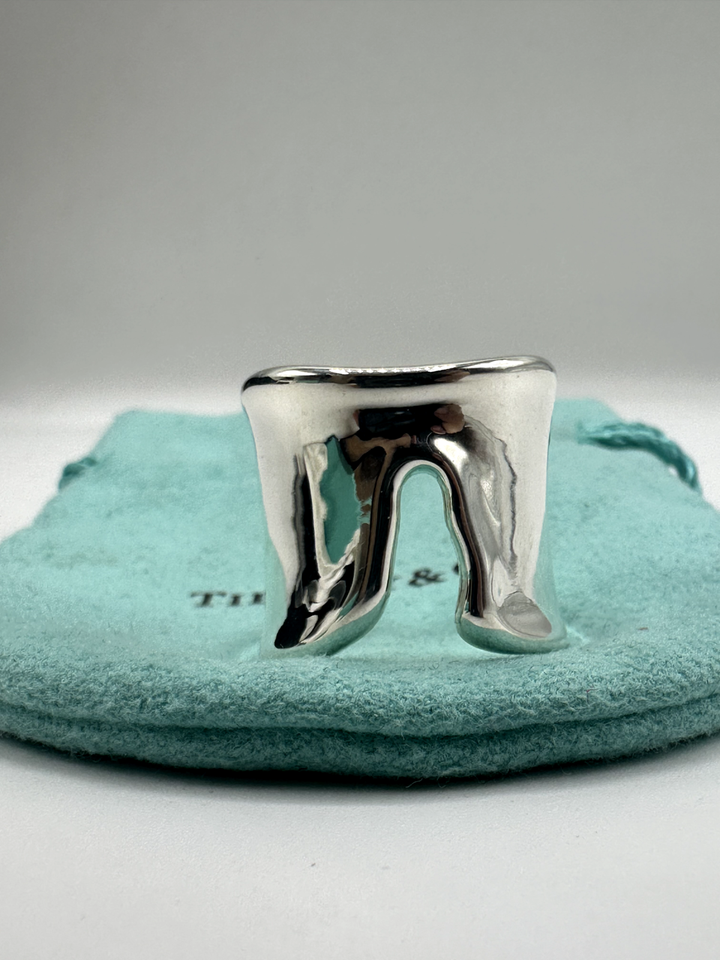 Tiffany & Co Elsa Peretti Sterling Silver Split Ring Size 8 | eBay