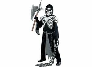 Crypt Keeper Halloween Costume Child Kid Skeleton Grim Reaper Size ...