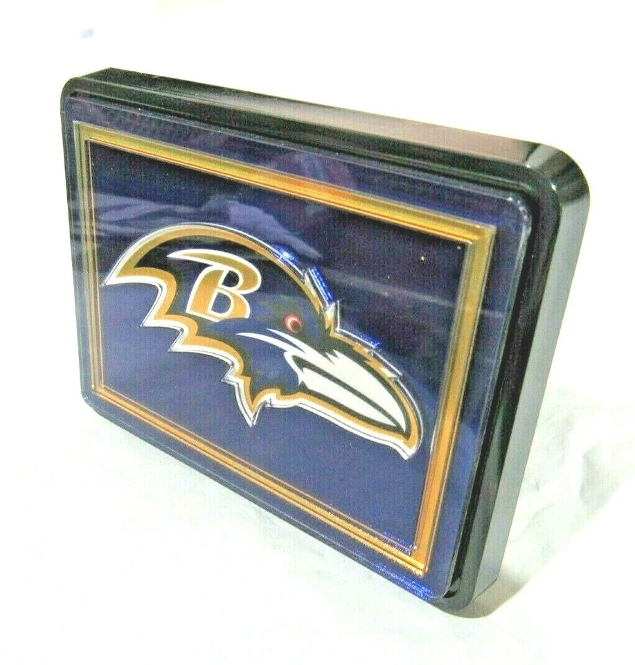 NFL Baltimore Ravens Laser Cut Trailer Hitch Cap Cover Universal Fit ...