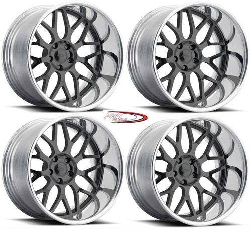 22 PRO WHEELS GT MESH 22X11 22X9 STAGGERED CUSTOM RIMS FITS C-10 C1500 ...