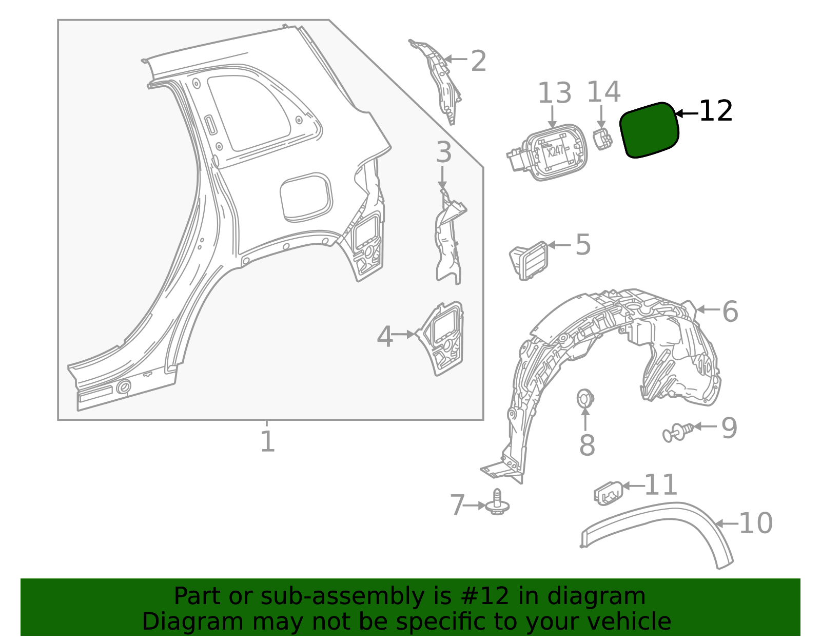 Genuine Mercedes-Benz Fuel Door 2477571200 for sale online | eBay