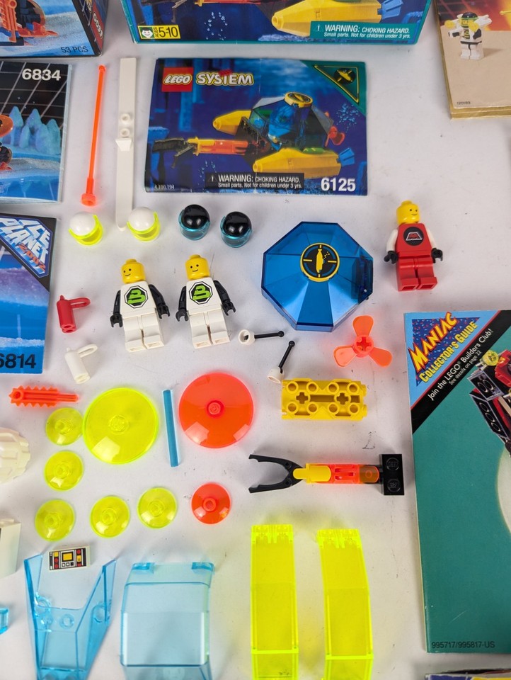 VTG 90s LEGO Space / Ice Planet Mixed Lot Boxes Pieces Manuals 6834 ...