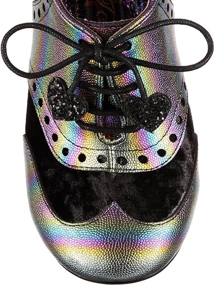Irregular Choice Women's Clara Bow Black Petrol Oxford | eBay UK