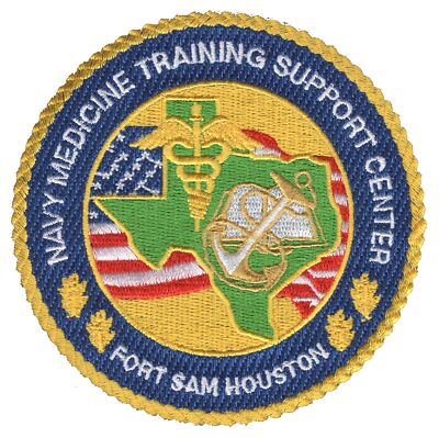 Navy Medicine Training Support Center Fort Sam Houston Patch | eBay