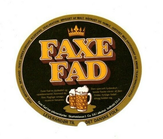 Denmark - Beer Label - Faxe Bryggeri - Faxe Fad | eBay