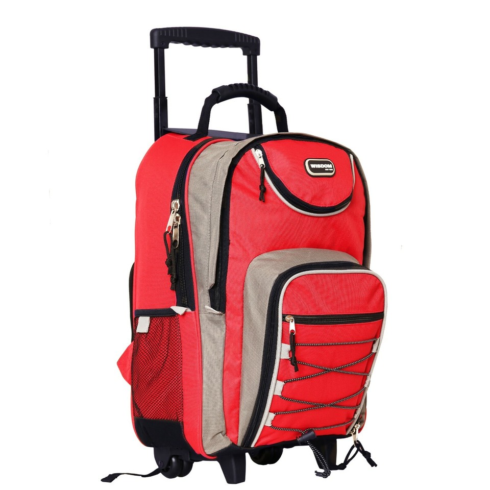 20 in Rolling Wheeled Backpack Red Purple Black Blue New | eBay